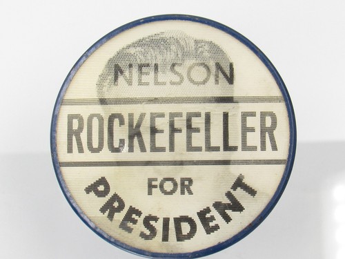 Nelson Rockefeller President Political Campaign Lenticular Pinback Pin ...