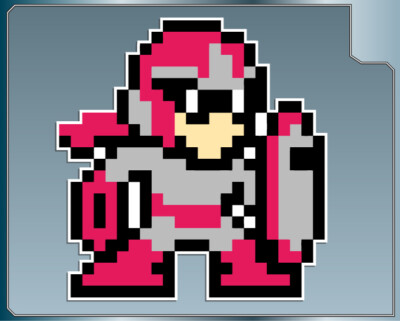 Protoman 8 Bit Grid
