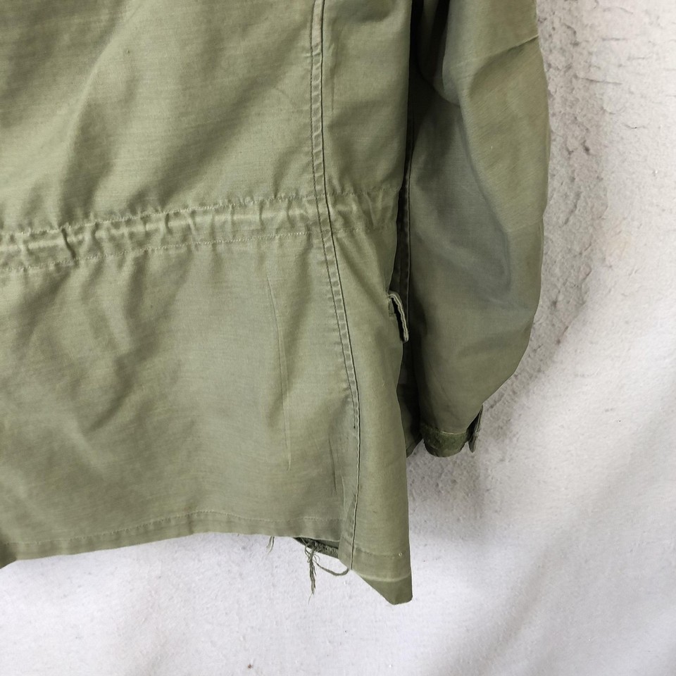 Vintage M-65 Field Jacket Men S OG Army Airborne Zip Military 70s ...