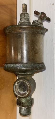Antique Brass Steam Engine Sight Glass Feed Oiler Agricultural Tractor ...
