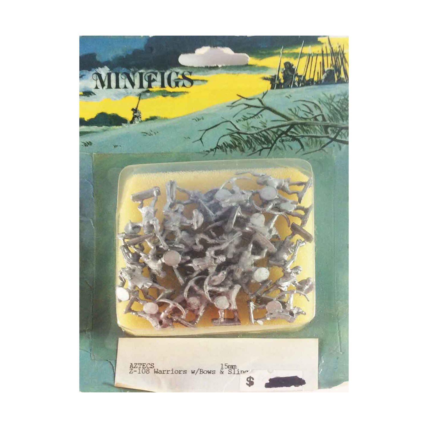 Minifigs Historical Mini 15mm Aztec Warriors w/Bows & Slings Pack New ...