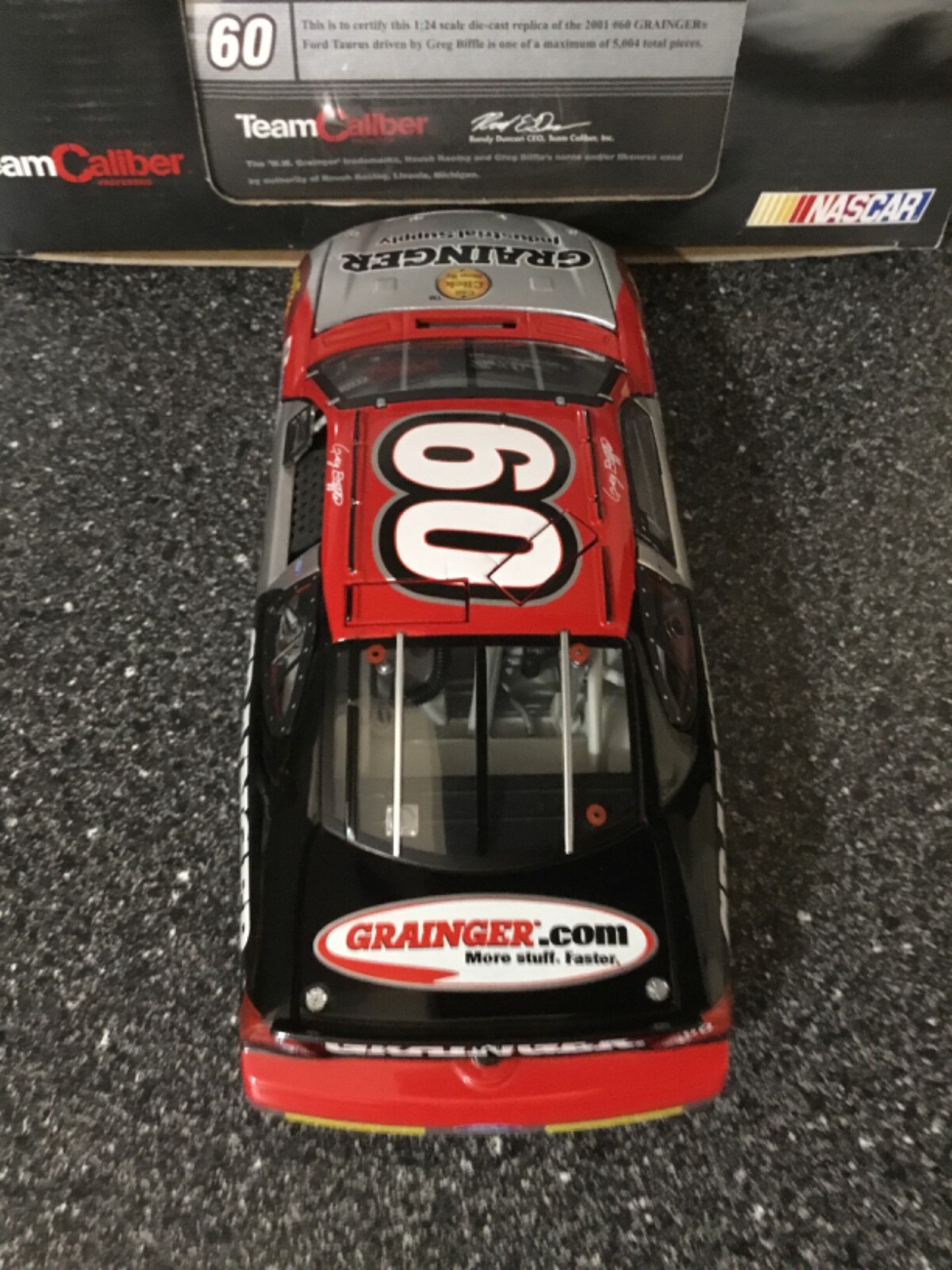 Greg Biffle #60 Grainger 2001 Rookie Year 1/24 NASCAR Diecast | eBay