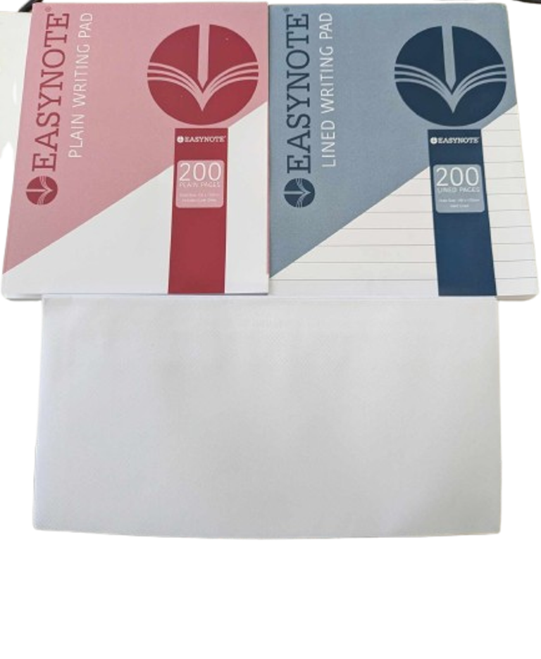 Writing Pad 200 Pages 100 Sheets 135mm x 170mm Duke Lined or plain ...