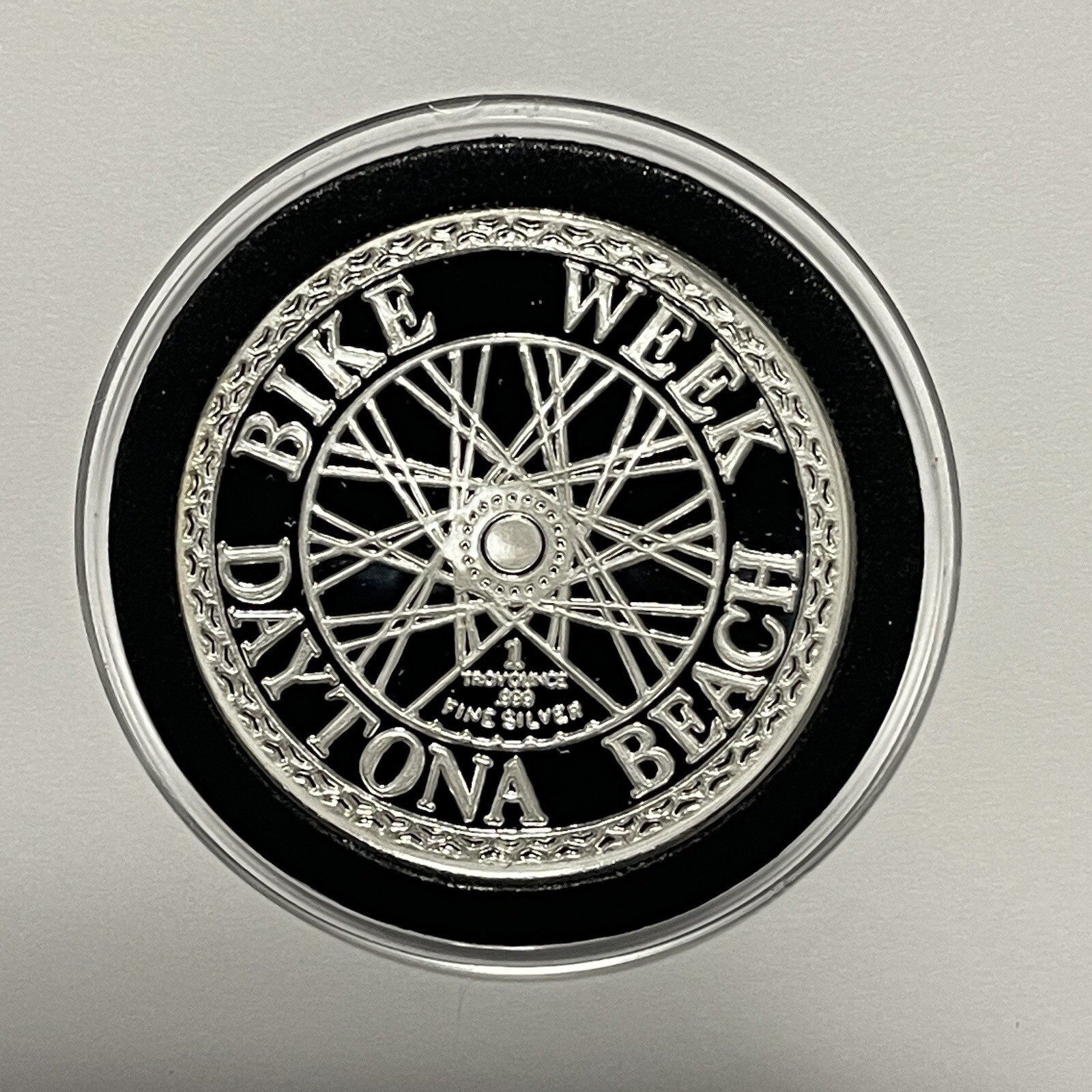 Bike Week Daytona Beach Collector Proof Coin 1 Troy Oz .999 Fine Silver ...