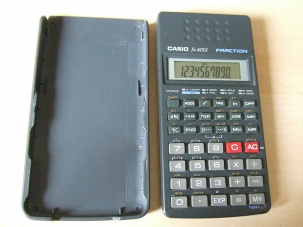 Casio Fx-82sx Fraction Scientific Calculator Retro Vintage Working ...