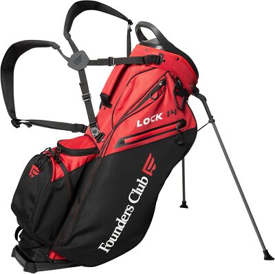 Founders Club Golf Lock 14 Stand Bag for Men with Anti Rattle Top-Free ...