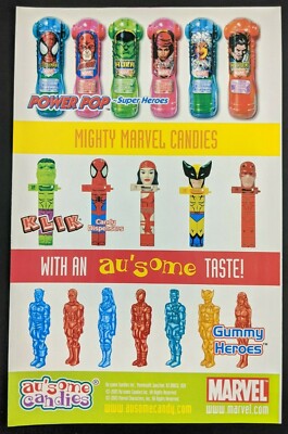 Mighty Marvel Candies Power Pop Print Ad Poster Art PROMO Official Klik ...