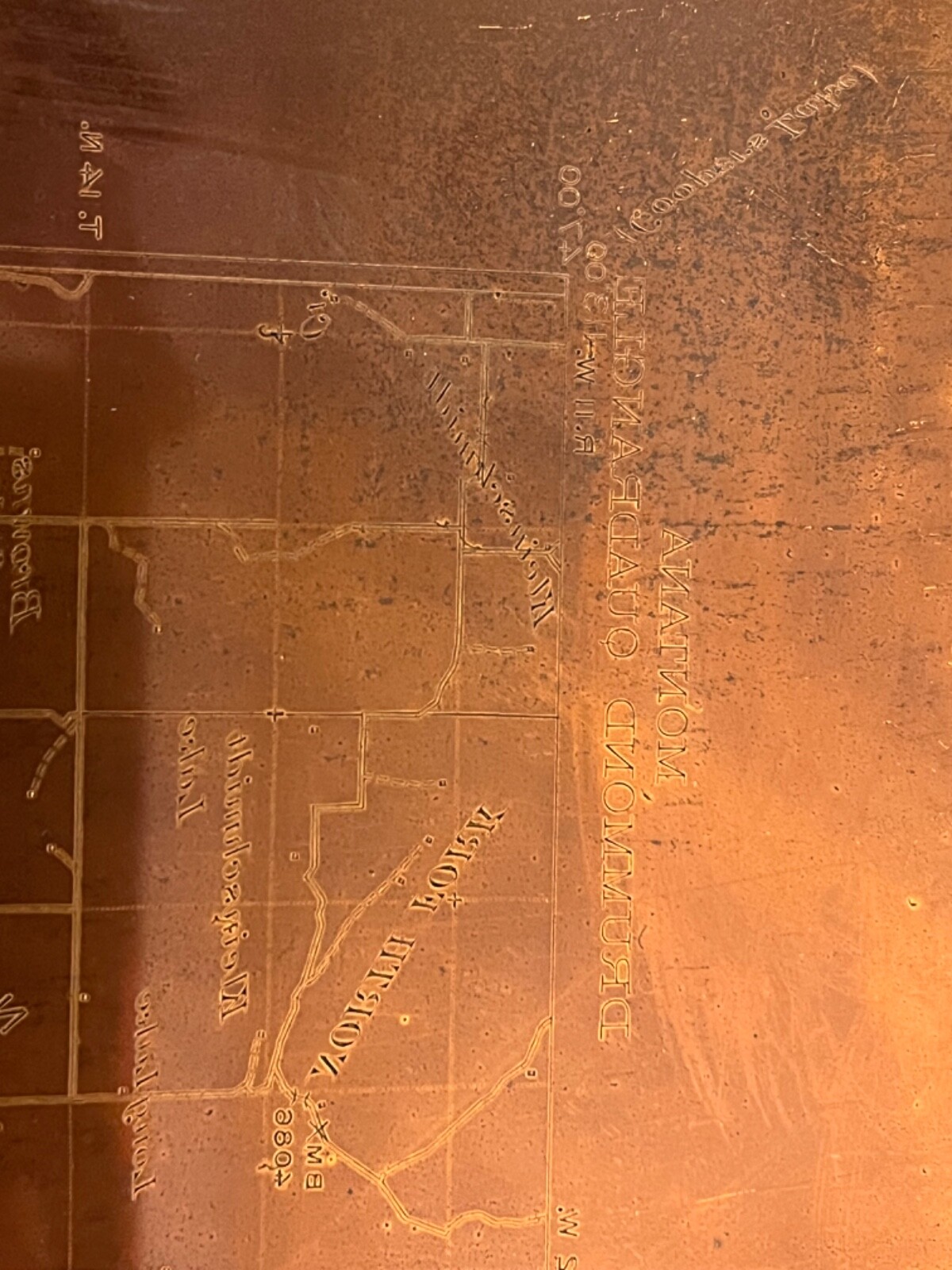 1921 USGS Copper Printing Map Plates Drummond , MT set of 3 Topographic ...