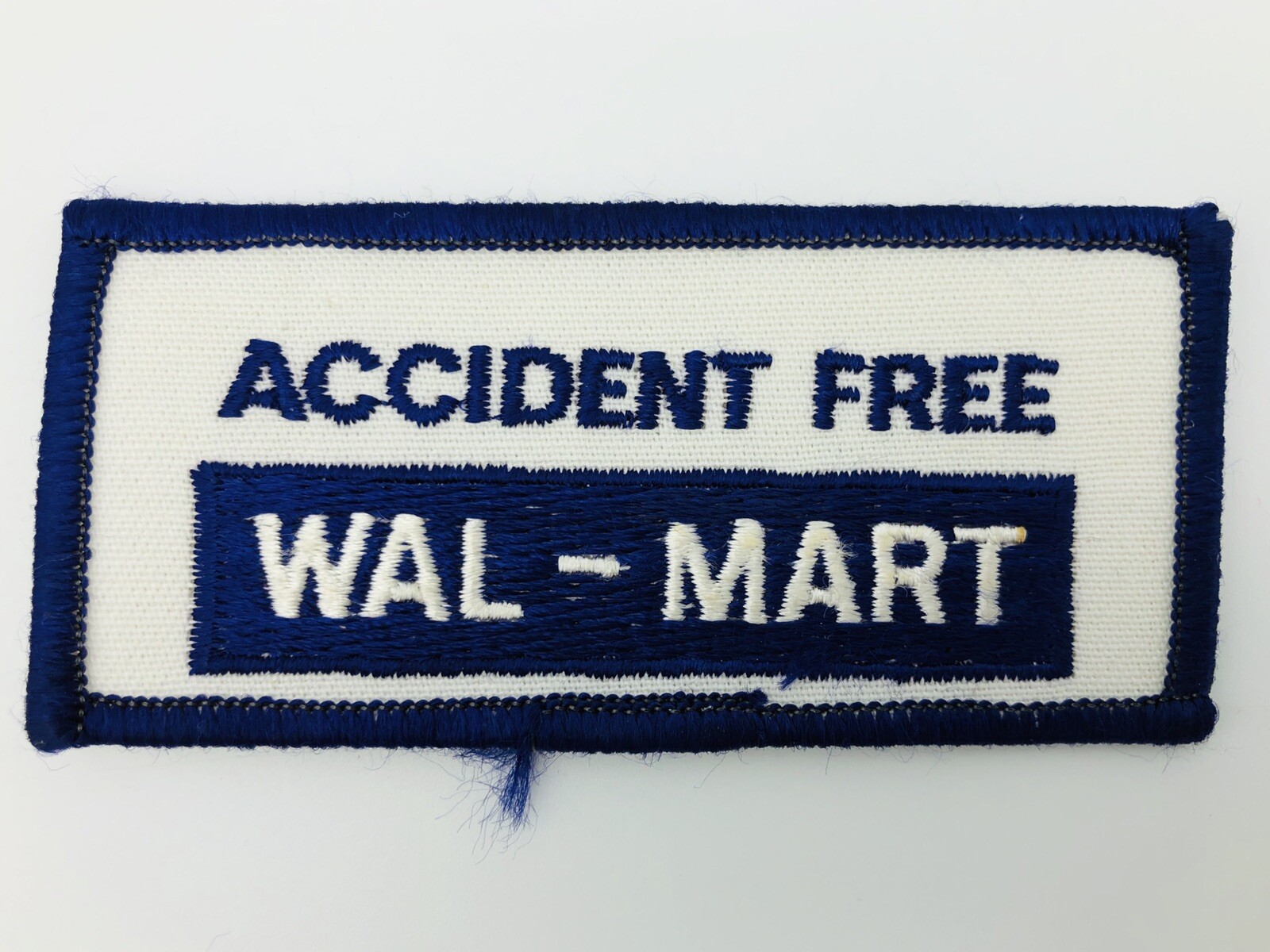WAL-MART Accident Free Embroidered Iron/Sew On Patch - NOS! | eBay