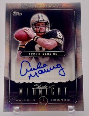 Saints Archie Manning 2024 Topps Midnight No.SMA-AM Autographed Single ...
