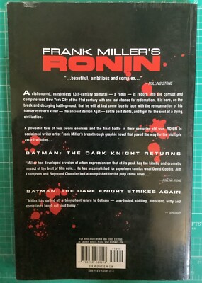 RONIN by FRANK MILLER TPB Paperback New Cover future samurai DC COMICS ...