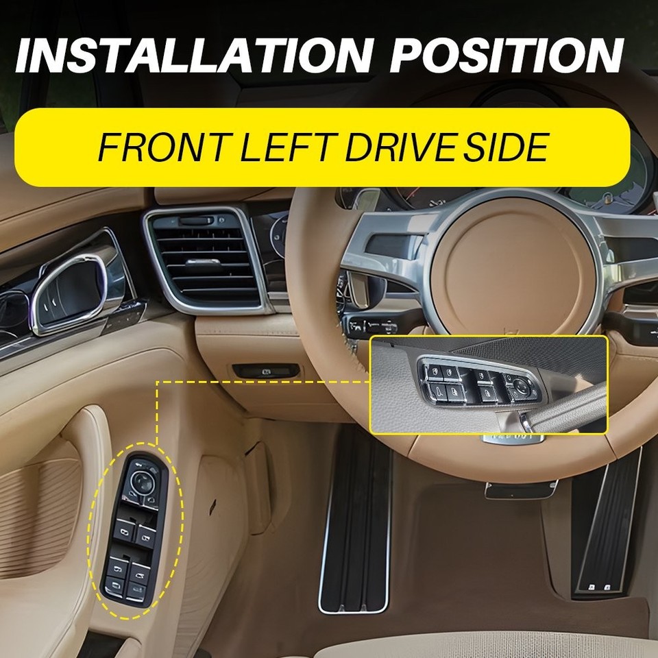 Window Switch For 11-18 Porsche Cayenne Panamera Macan Front Driver ...