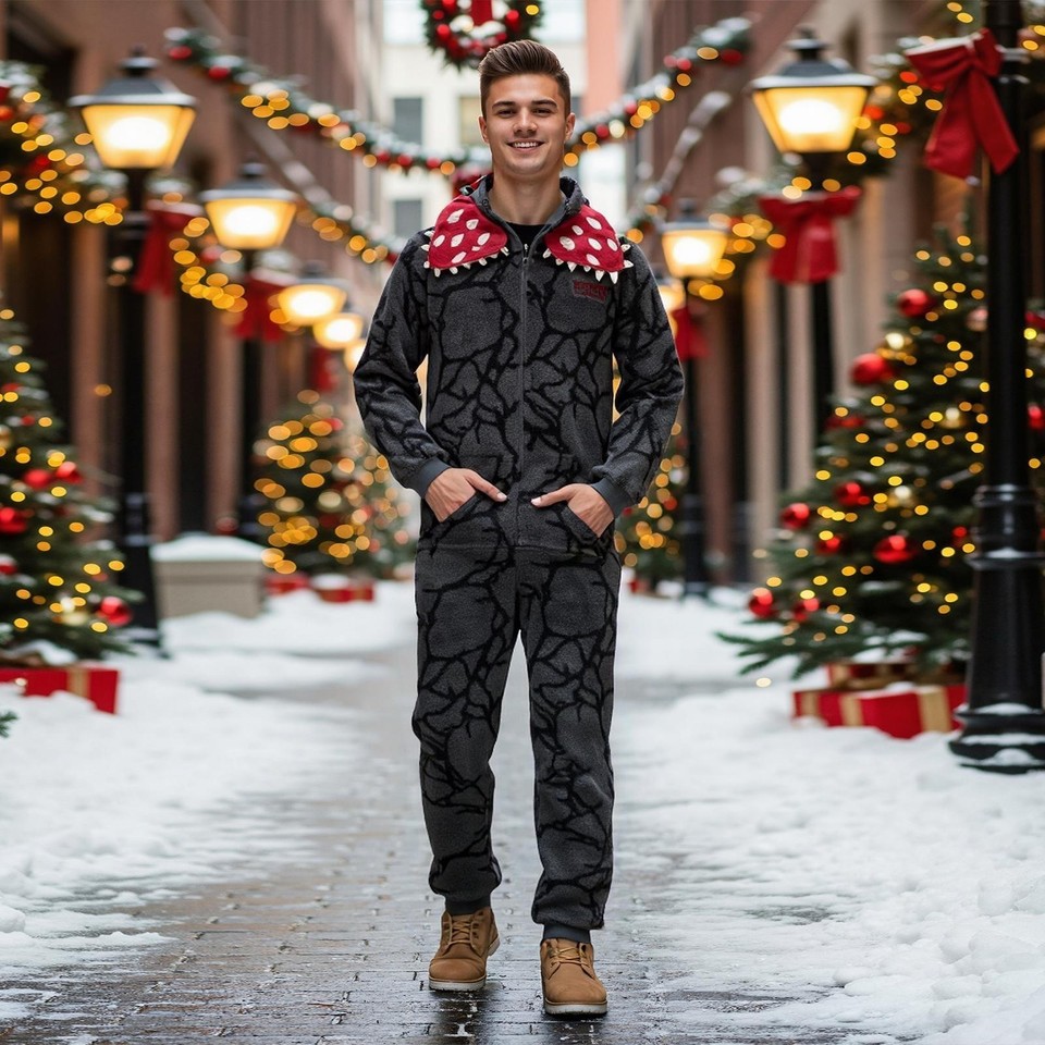 2026：Stranger Things Demogorgon Pajamas Cotton Soft Warm Nightwear ...