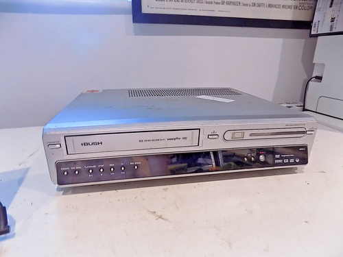 Bush DVRHS02 VHS VCR Video Cassette DVD Recorder Combo Silver FAULTY ...