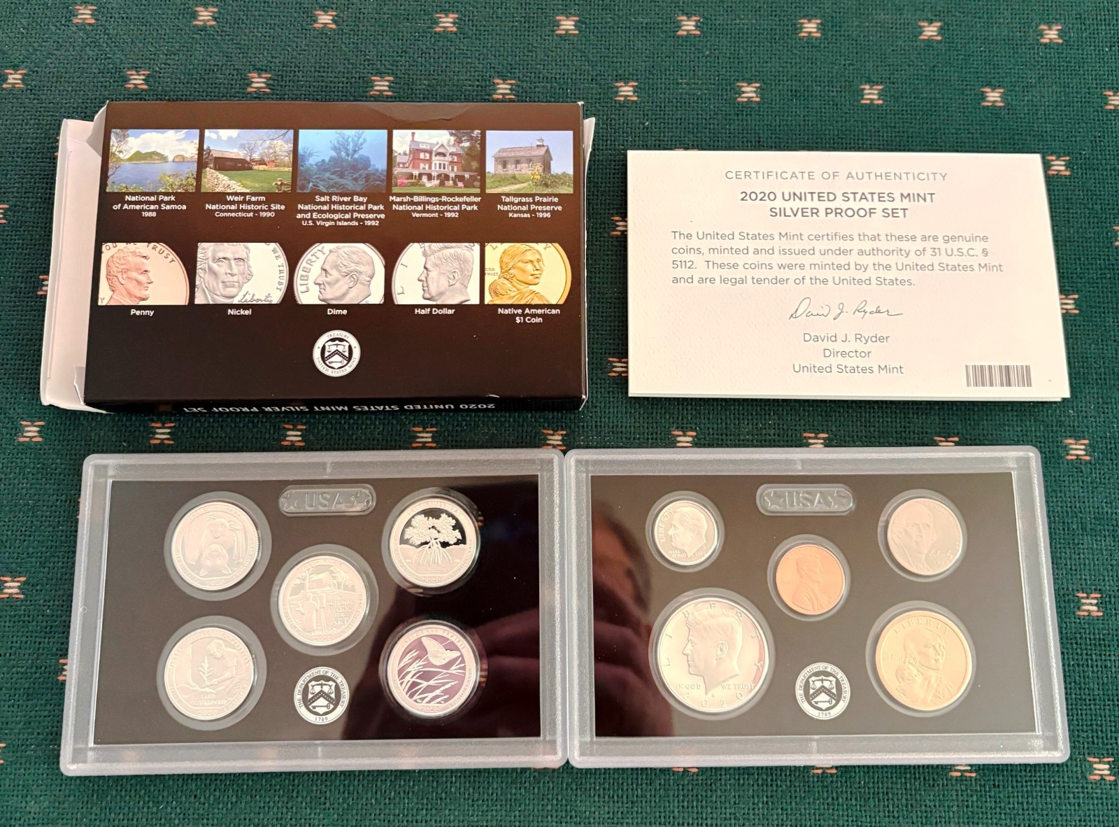 2020 S US Mint SILVER Proof Set 10 coins OGA & CO - 10 coins | eBay