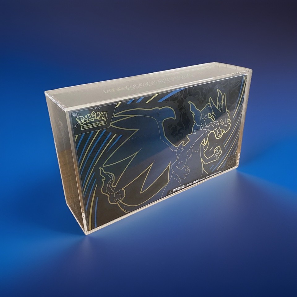 Mega Charizard UPC Acrylic Display Case- Magnetic Lid - Phantasmal ...