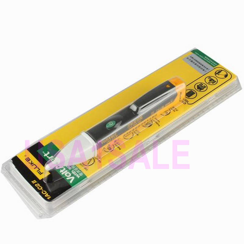 Fluke 1AC-C2II VoltAlert Non-Contact Voltage Detector Pen Tester W ...