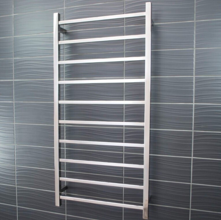 Radiant 10 Bar Heated Towel Ladder Rails Electric Clothes Warmer Holder ...