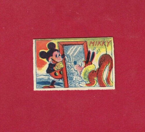 MICKEY MOUSE & PLUTO---VINTAGE 1950's Japanese Menko Card | eBay