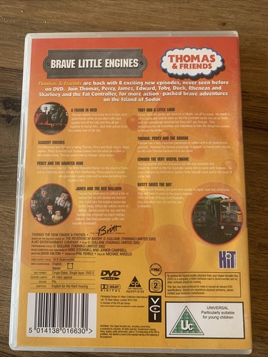 Thomas The Tank Engine And Friends - Brave Little Engines (DVD, 2003 ...
