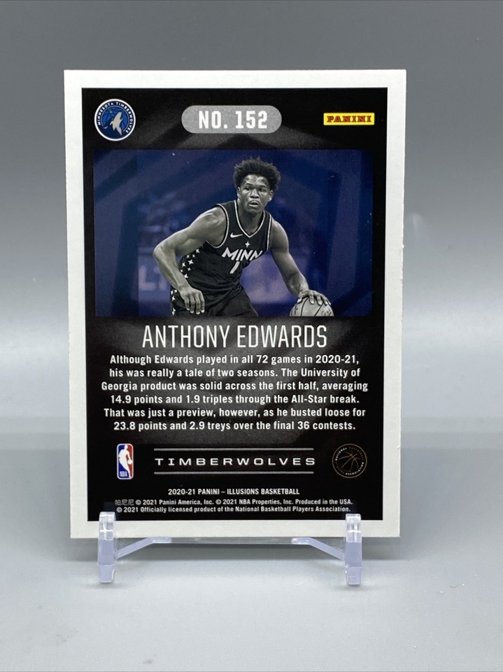 Panini Illusions 2020-21 Anthony Edwards Rookie Card RC #152 | eBay