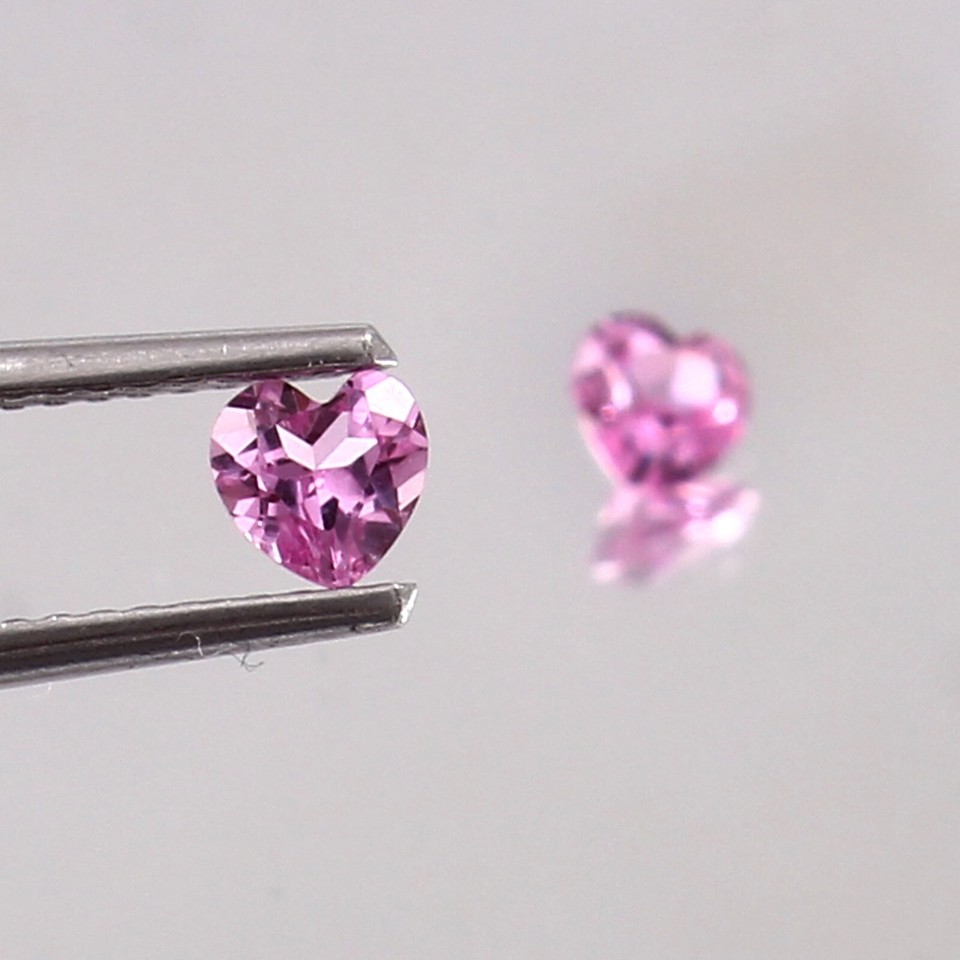 Natural Super Ceylon Padparadscha Sapphire Loose Heart Gemstone Cut ...