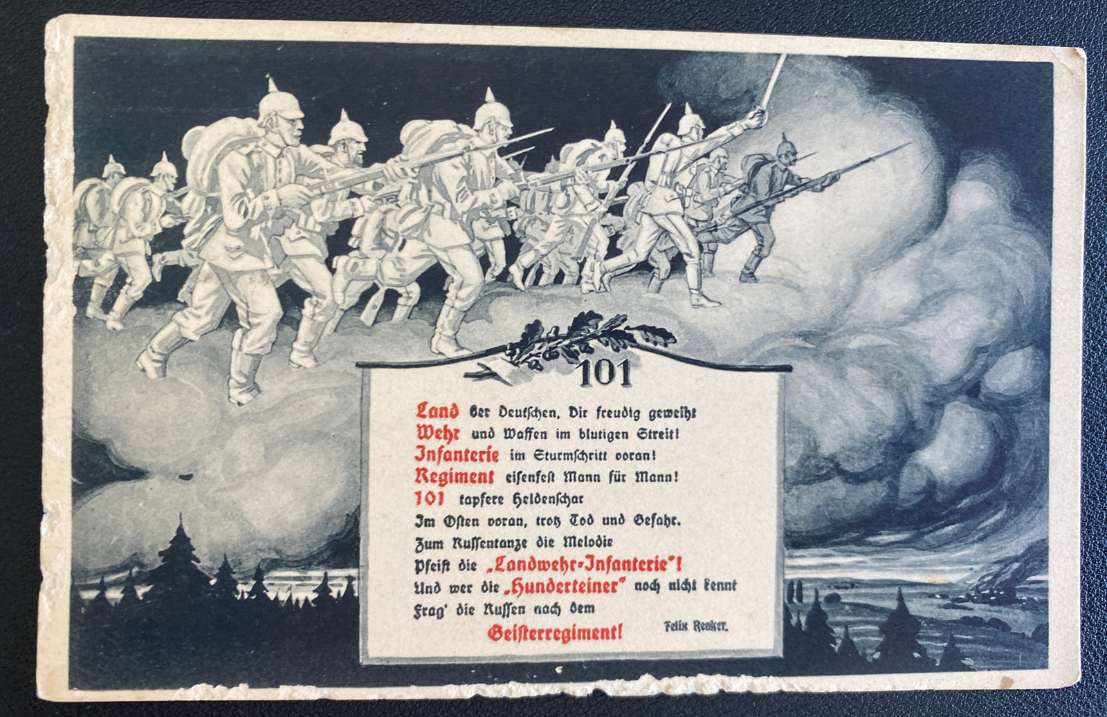 1917 Feldpost Germany Picture Postcard Cover To Hintermanen 101 ...