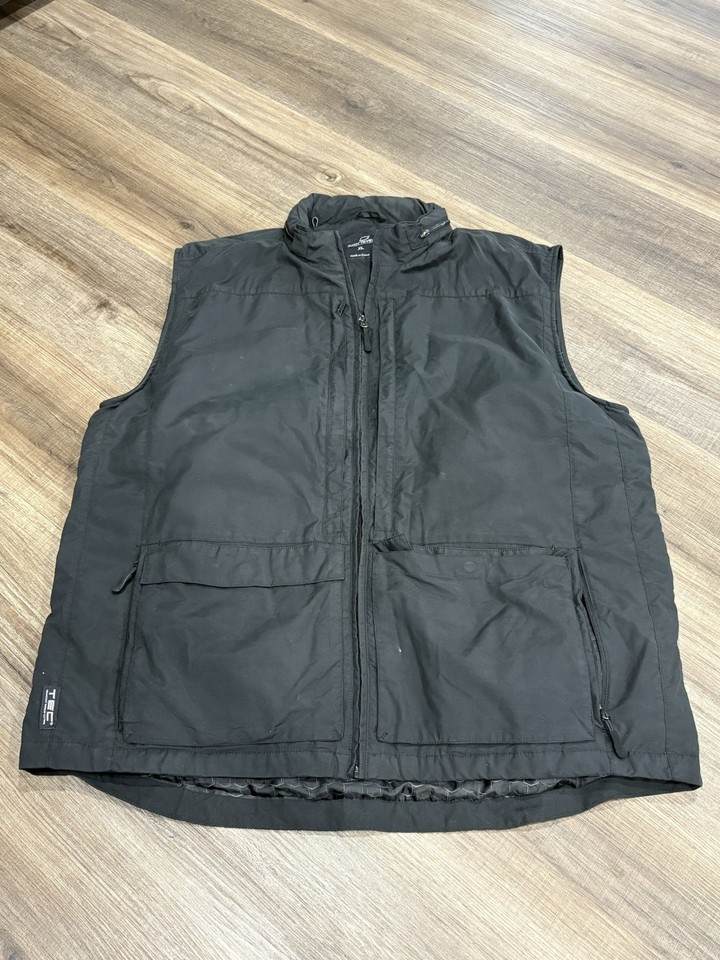 SCOTTeVEST Travel Utility Tec Vest Mens XL Black Full Zip Pockets ...
