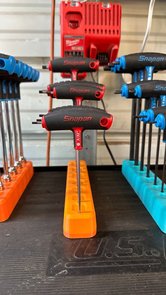 Snap On T Handle Rack - Hex Torx Socket - 3D Printed Color Matched ...