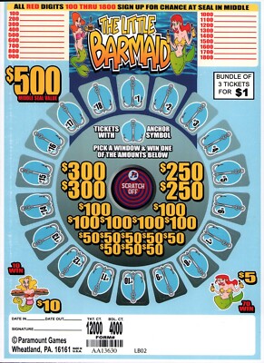 Pull Tab Tickets - Jar Tickets - Game - Pick Board - Holder - The ...