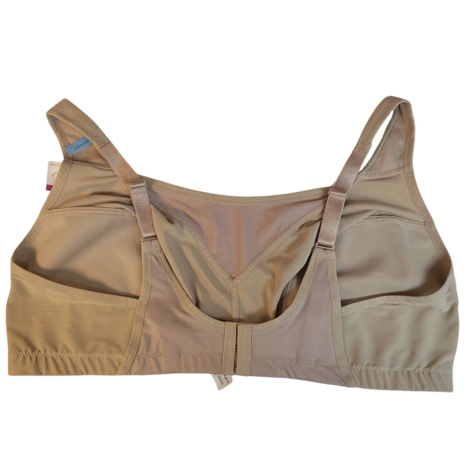 Playtex Secrets Bounce Control Wireless Womens Bra 4221 Beige Size 48C ...