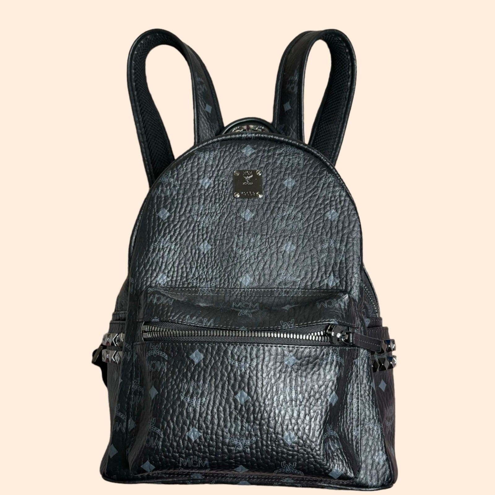 MCM Stark Side Studs Visetos Backpack | eBay