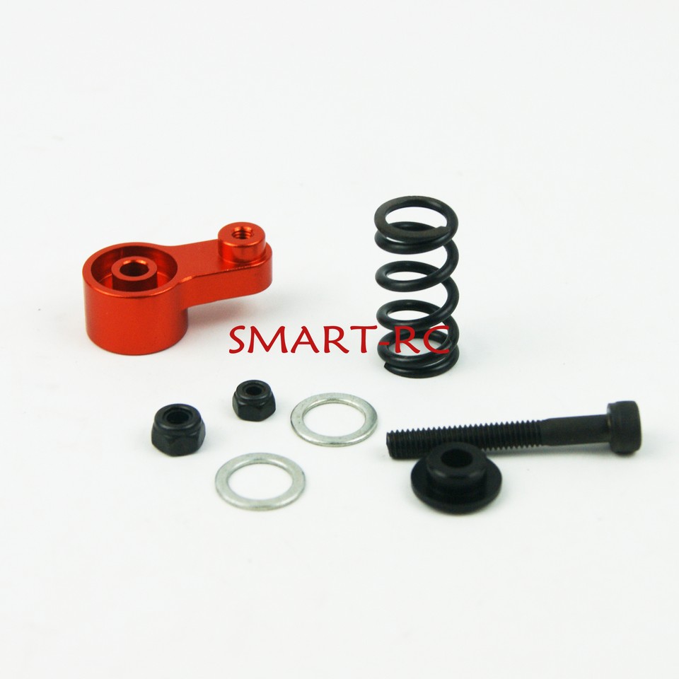 CNC Alloy Steering Servo Saver Arm and spring fits HPI Baja 5b SS 5T ...