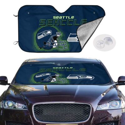 Seattle Seahawks Car Windshield Sunshade Helmet Style Car Sunshade ...