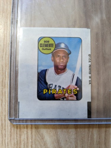 1969 Topps Decal Roberto (Bob) Clemente — NM Sharp — Pirates HOF Legend ...