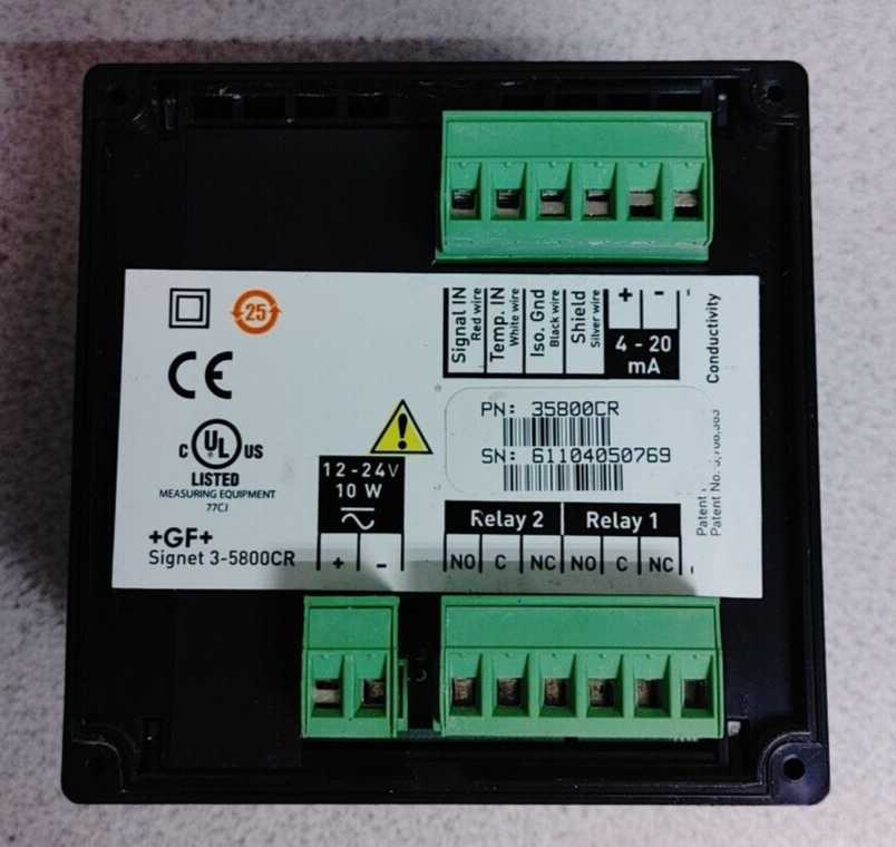 +GF+ SIGNET MONITOR RESISTIVITY MONITOR 35800CR 12-24VAC 10W NEW!! WOW ...