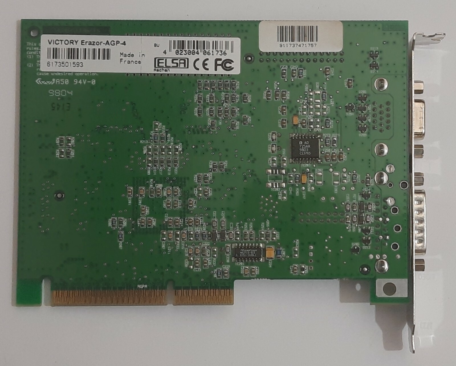 ELSA Victory Erazor AGP Grafikkarte (nvidia Riva 128, 4MB, 1998) | eBay
