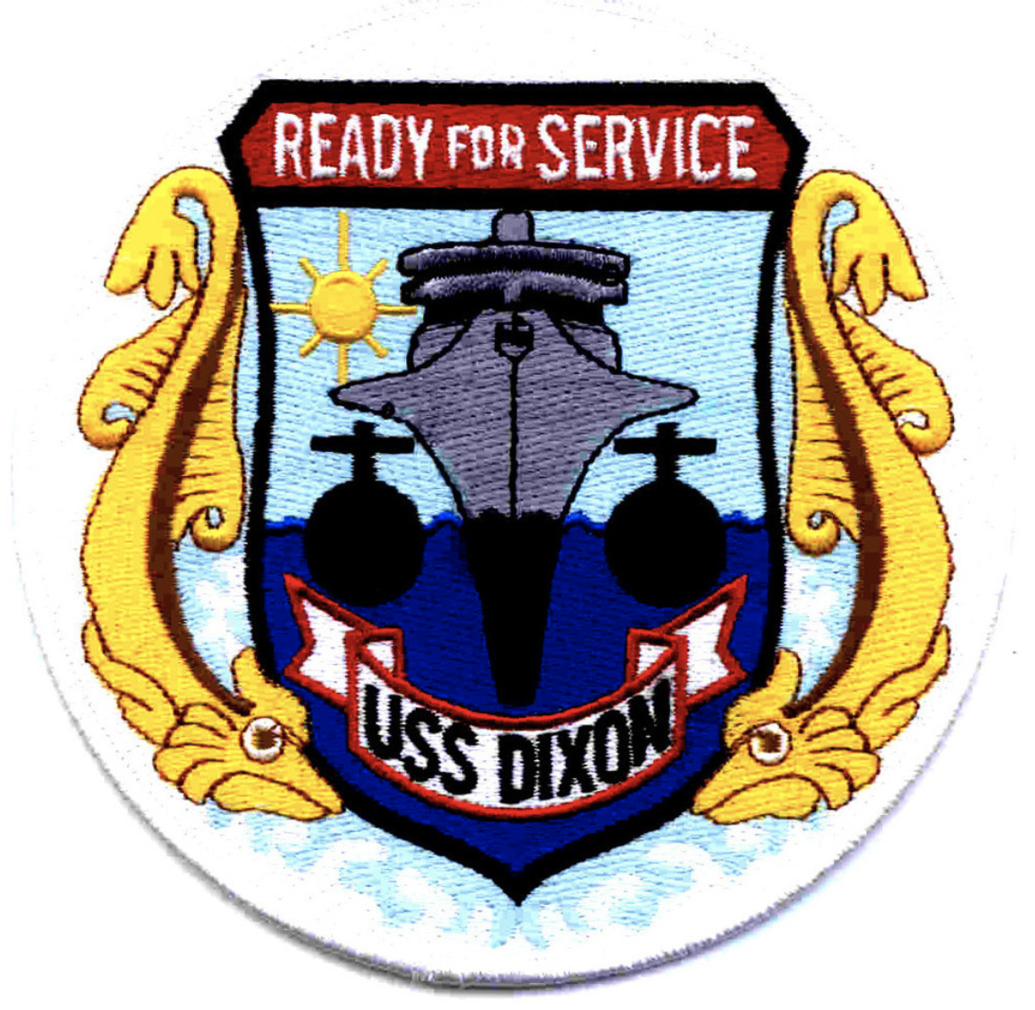 5.125" NAVY USS DIXON AS-37 EMBROIDERED PATCH | eBay
