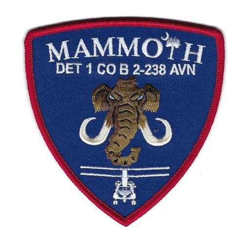 DET 1 CO B 2-238TH AVN 'MAMMOTH' #2 patch | eBay
