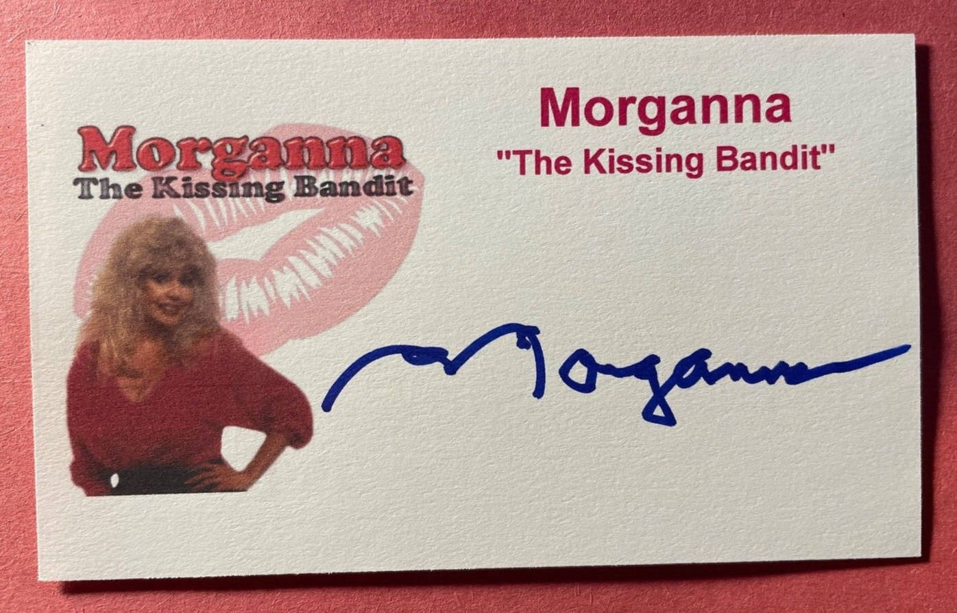 SIGNED MORGANNA THE KISSING BANDIT 3"x5" INDEX CARD AUTOGRAPHED | eBay