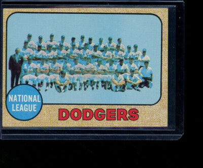 1968 Topps #168 Los Angeles Dodgers Team Card | eBay