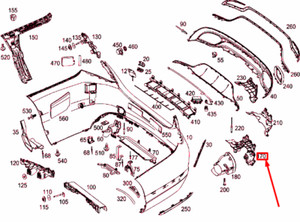 NEW MERCEDES-BENZ C W205 RIGHT EXHAUST TIP BRACKET A2058855214 OEM | eBay