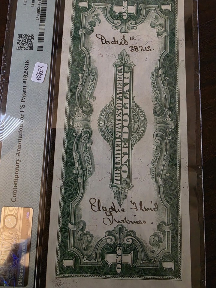 3x - GE PATENT NOTES -1923 US $1 Silver Certificate Fr 237 PMG - See ...
