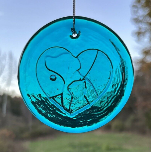Blenko Glass Suncatcher - Little Victories - Cerulean | eBay
