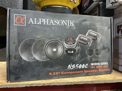 Alphasonik 5.25" 2 Way Component Speakers 180 Watts Max Neuron Series ...