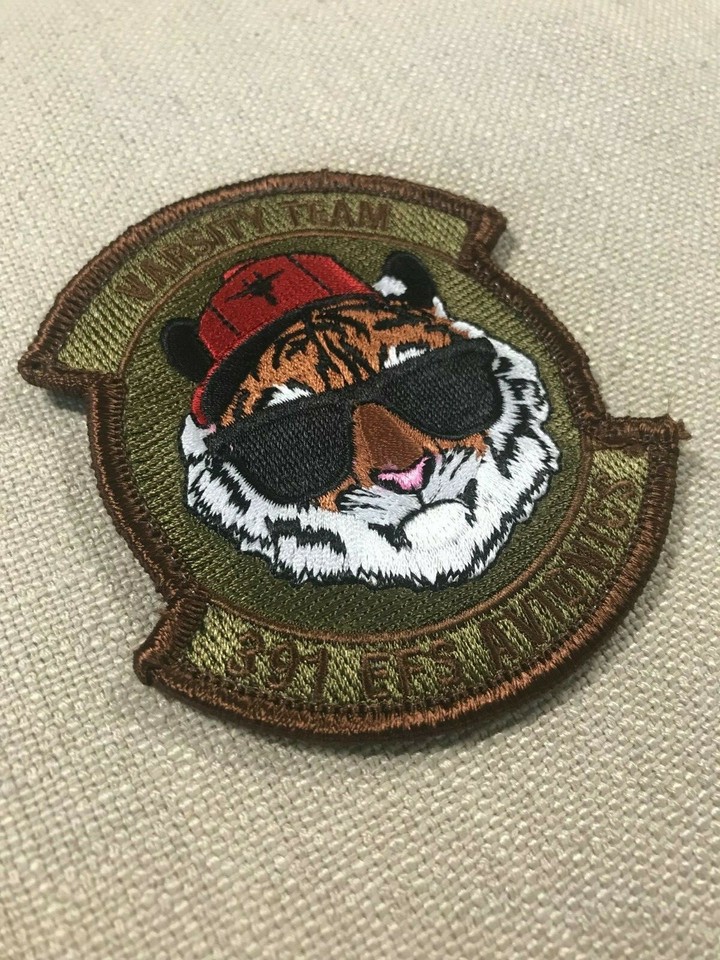 391st EFS Avionics, "Varsity Team", 391st Deployment Patch, Bold Tigers ...