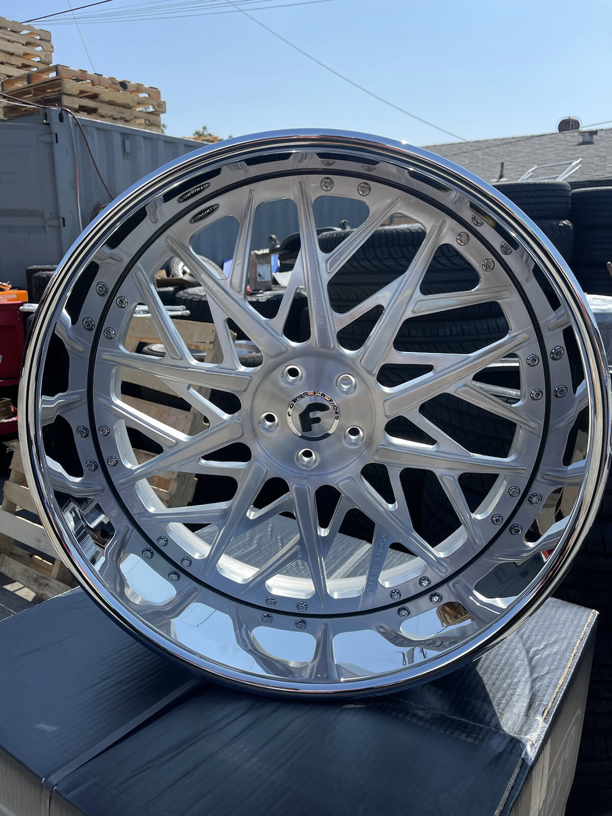 24x9-10 FORGIATO BLOCCO OLD SCHOOL CAPRICE CUTLASS IMPALA WHEEL TIRE ...