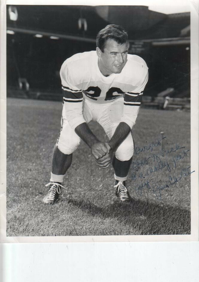 Jim Castle Autographd 8x10 Photo 1950's Pennsylvania Football Player | eBay