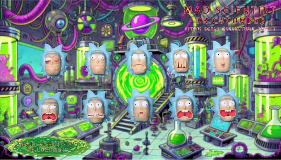 Joy Man Toys JM006 1/12 DR. CUCUMBER Rick Collectible Action Figure ...