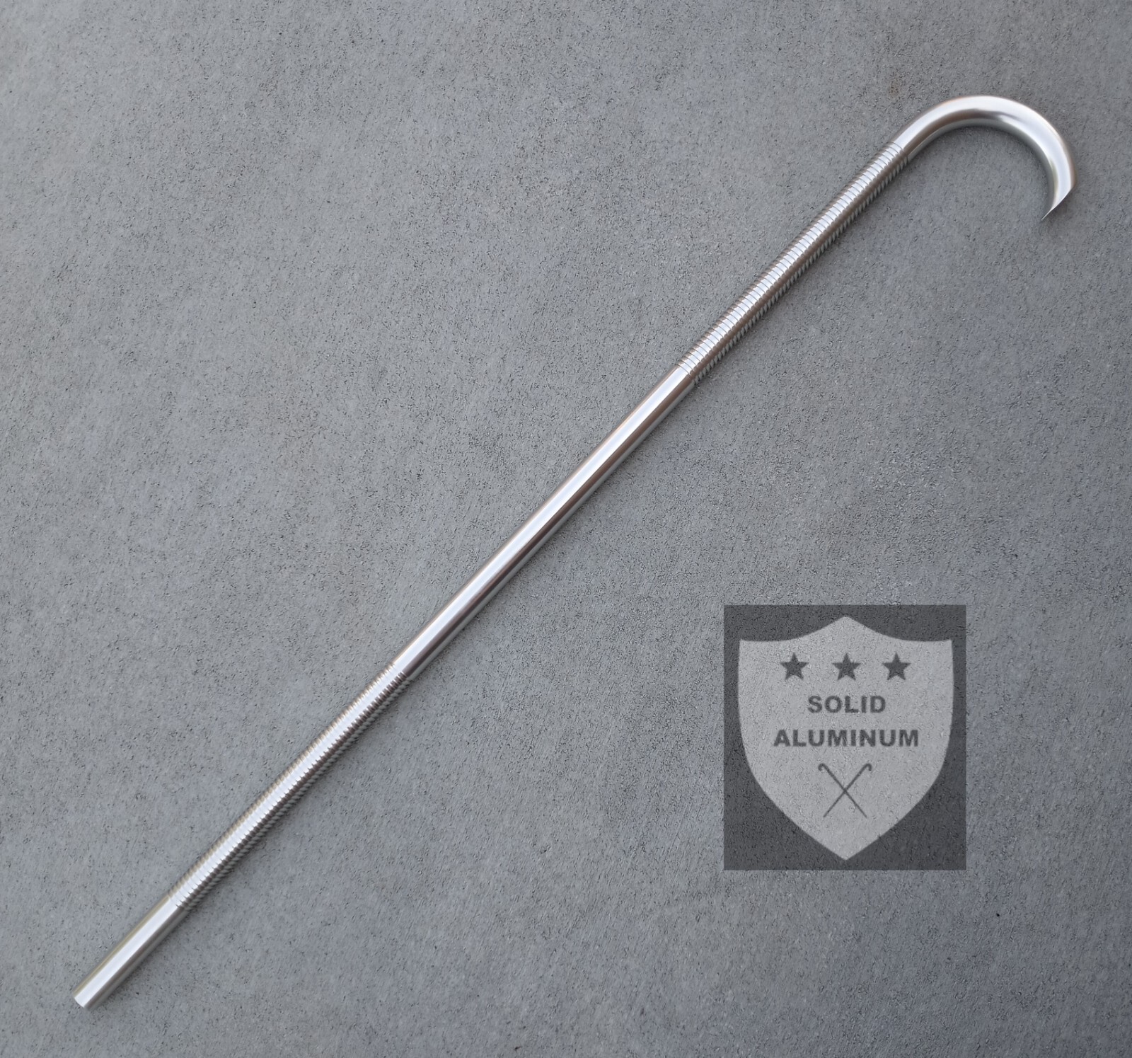 Custom Made Solid Aluminum Bar Tactical Cane - All Natural Finish ...